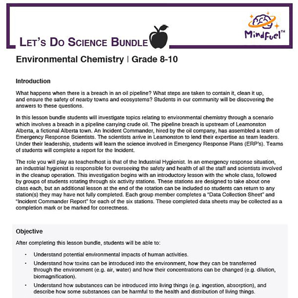 Environmental Chemistry - Let's Do Science Bundle – MindFuel STEM Store