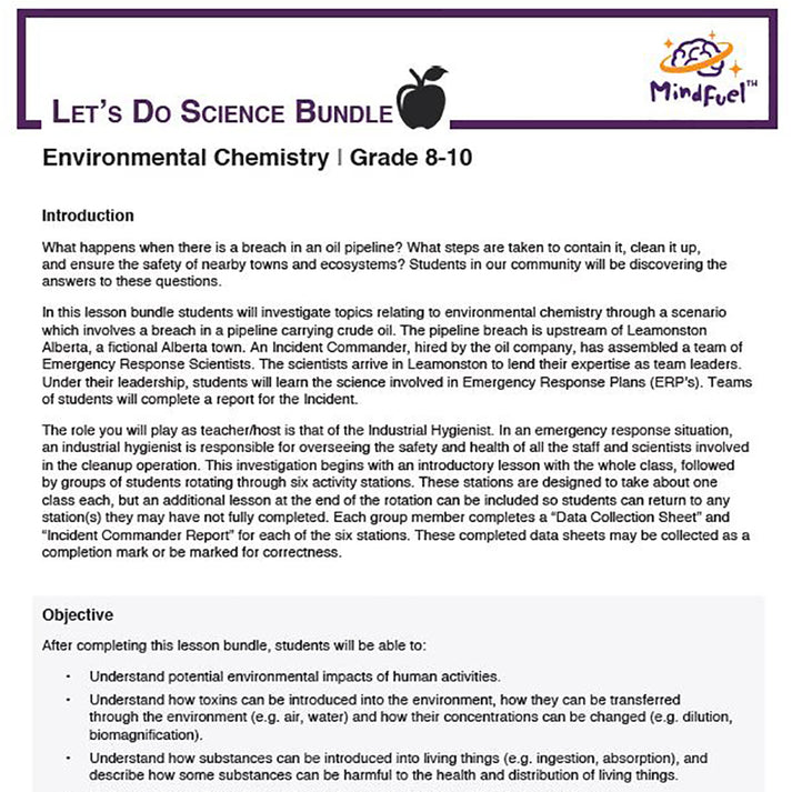Environmental Chemistry - Let's Do Science Bundle – MindFuel STEM Store